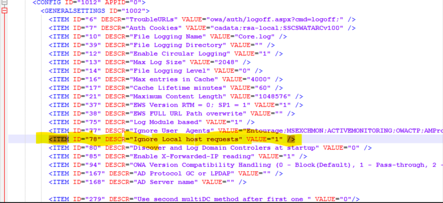 How to ignore localhost requests from EPG